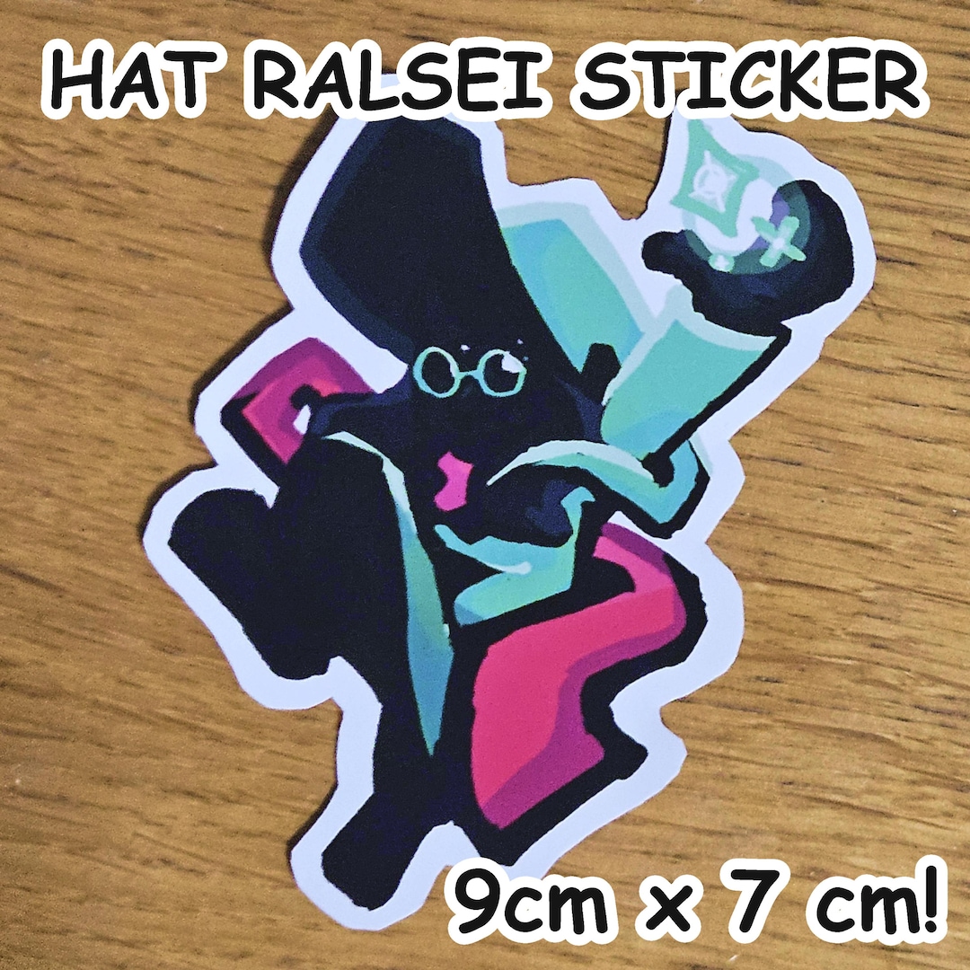 HAT RALSEI STICKER - 9cm X 7cm Glossy Deltarune Sticker, Handcut - Etsy