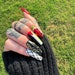 Palestine-inspired Handpainted Nails Keffiyah, Flag, Olive Branch ...