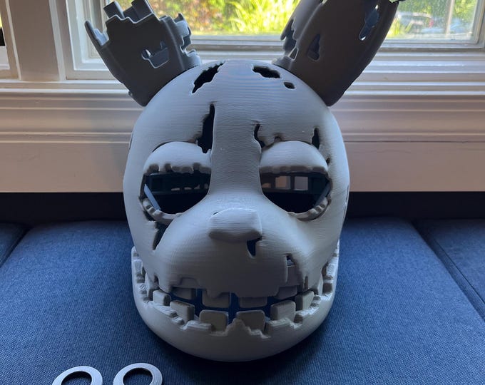 3D Printed FNAF Springtrap Head (raw) - Etsy