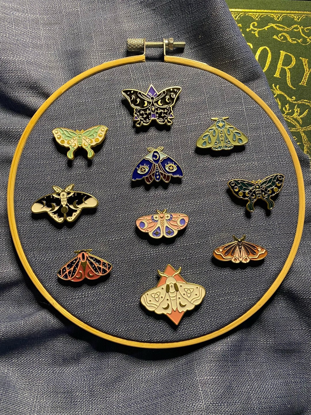 Moth Needle Minders - Etsy