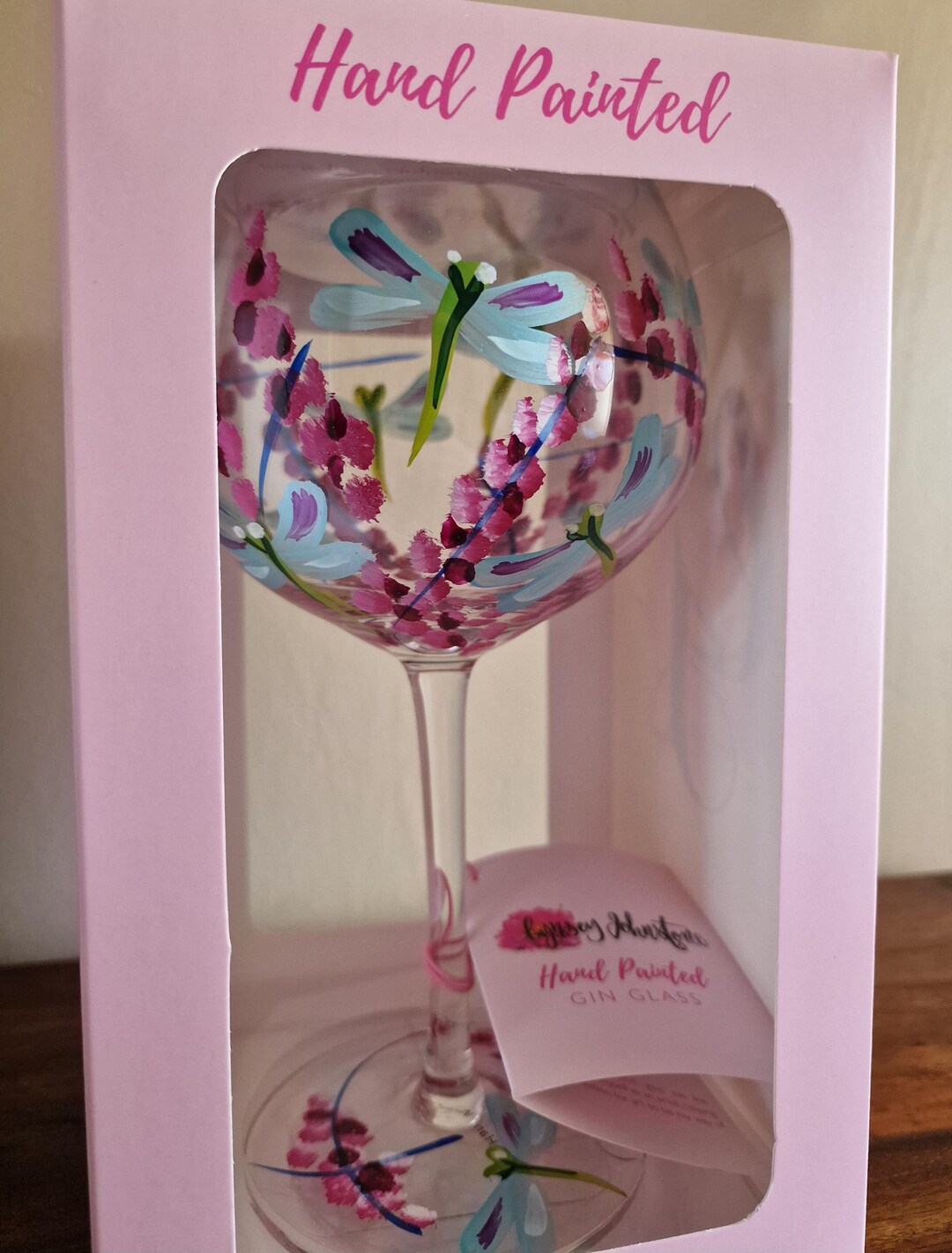 Dragonfly Hand Painted Gin Glass - Etsy