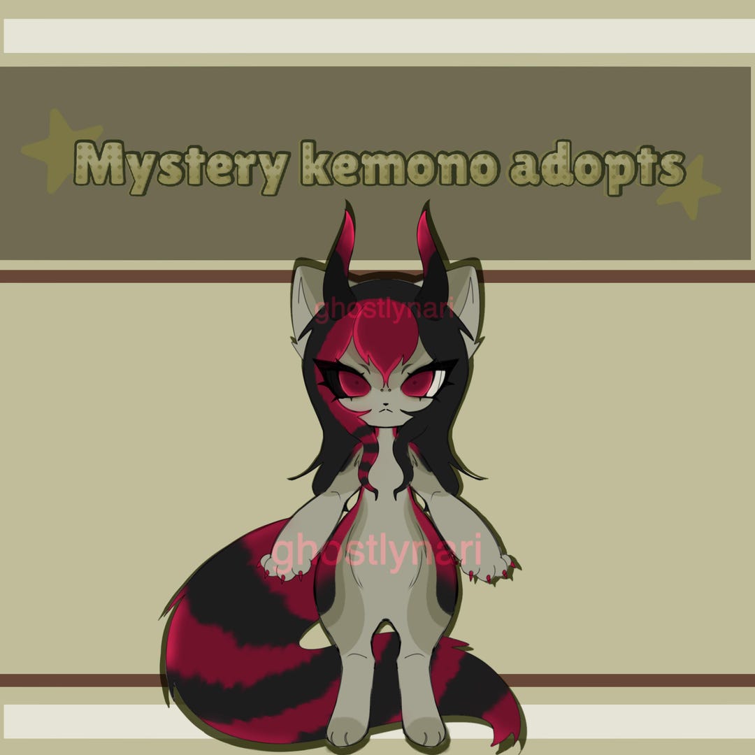 Mystery Fursona Adopts kemono Furry. - Etsy Australia