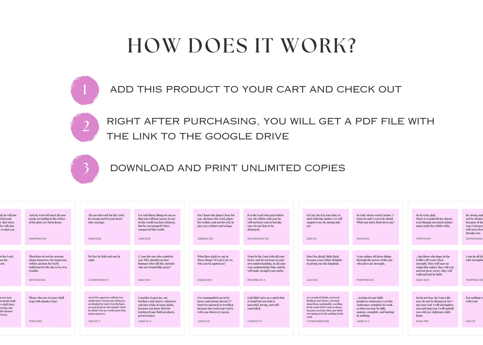 30 Encouraging Bible Verses | Printable Scripture Cards | Christian ...