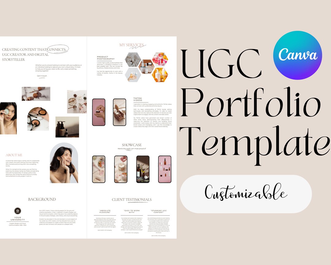 Professional UGC Portfolio UGC Template UGC Media Kit Ugc Portfolio ...