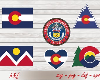 Colorado Flag Svg - Etsy