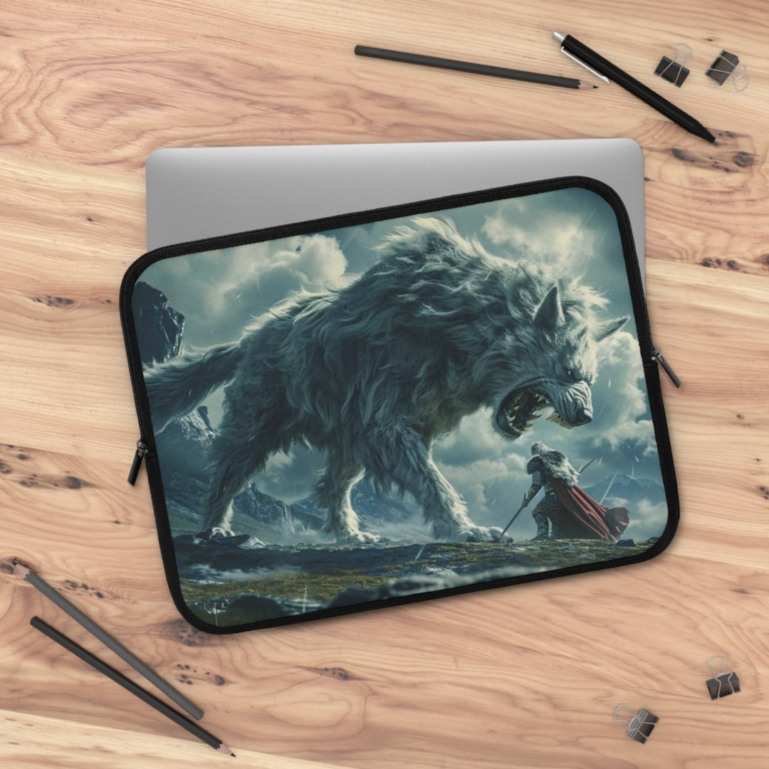 Odin Vs Fenrir Norse Viking Mythology Work Office Gaming Gamer Computer ...