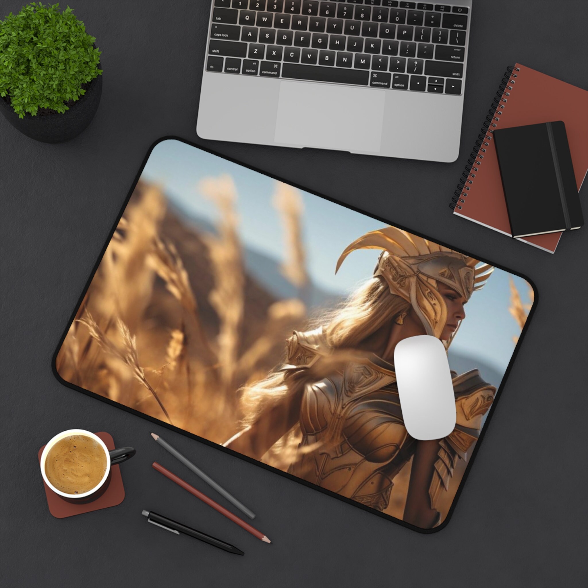 Athena Greek Goddess Desk Mat Mousepad Computer Gamer Gift - Etsy