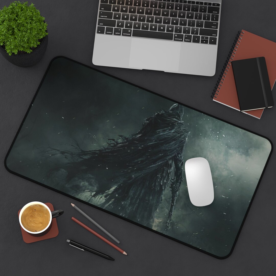 Dark Mage Wizard Necromancer Scenic Graphic Mousepad Gaming Gamer Desk ...