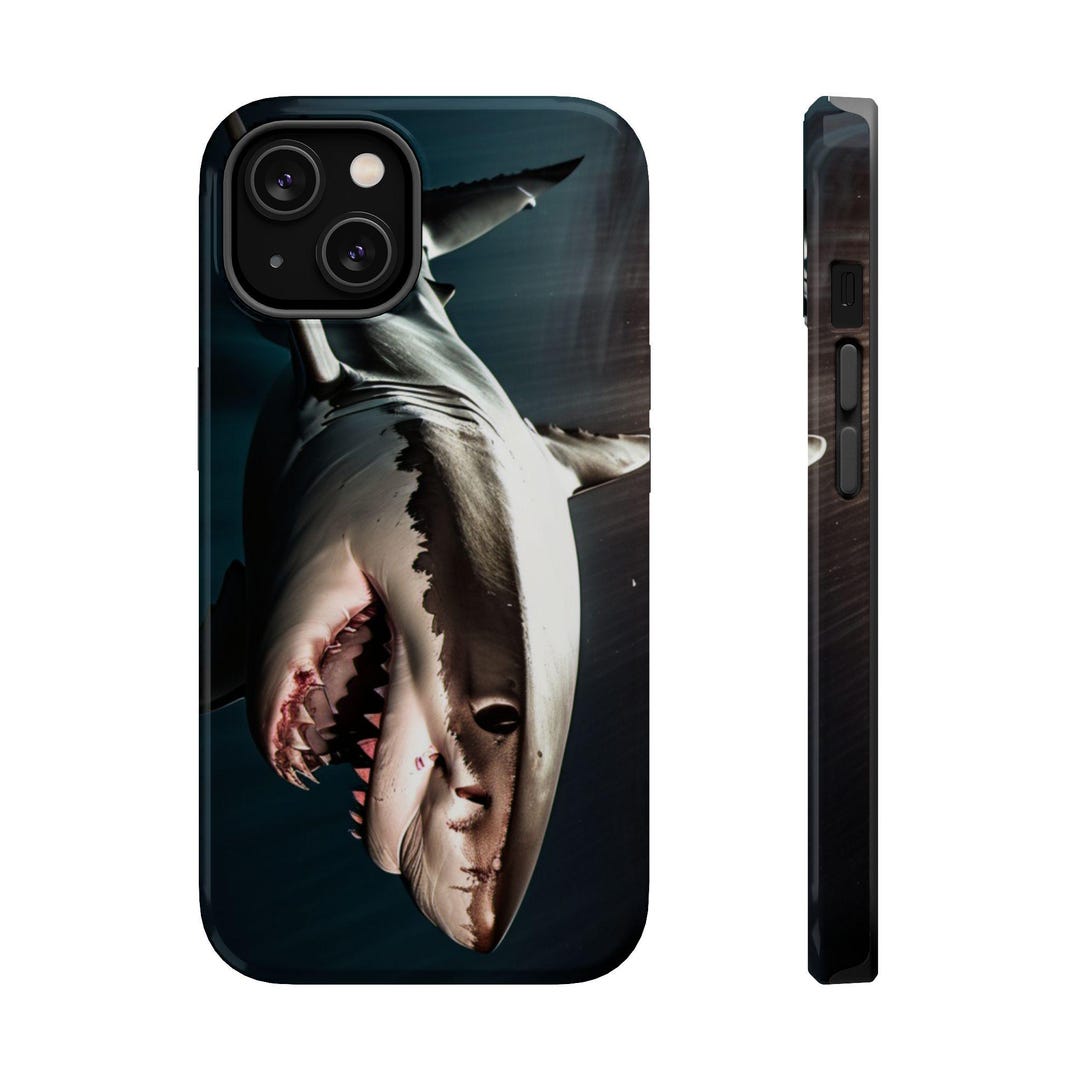Great White Shark Phone Case, Shark Lover Gift, Ocean Animal Phone ...