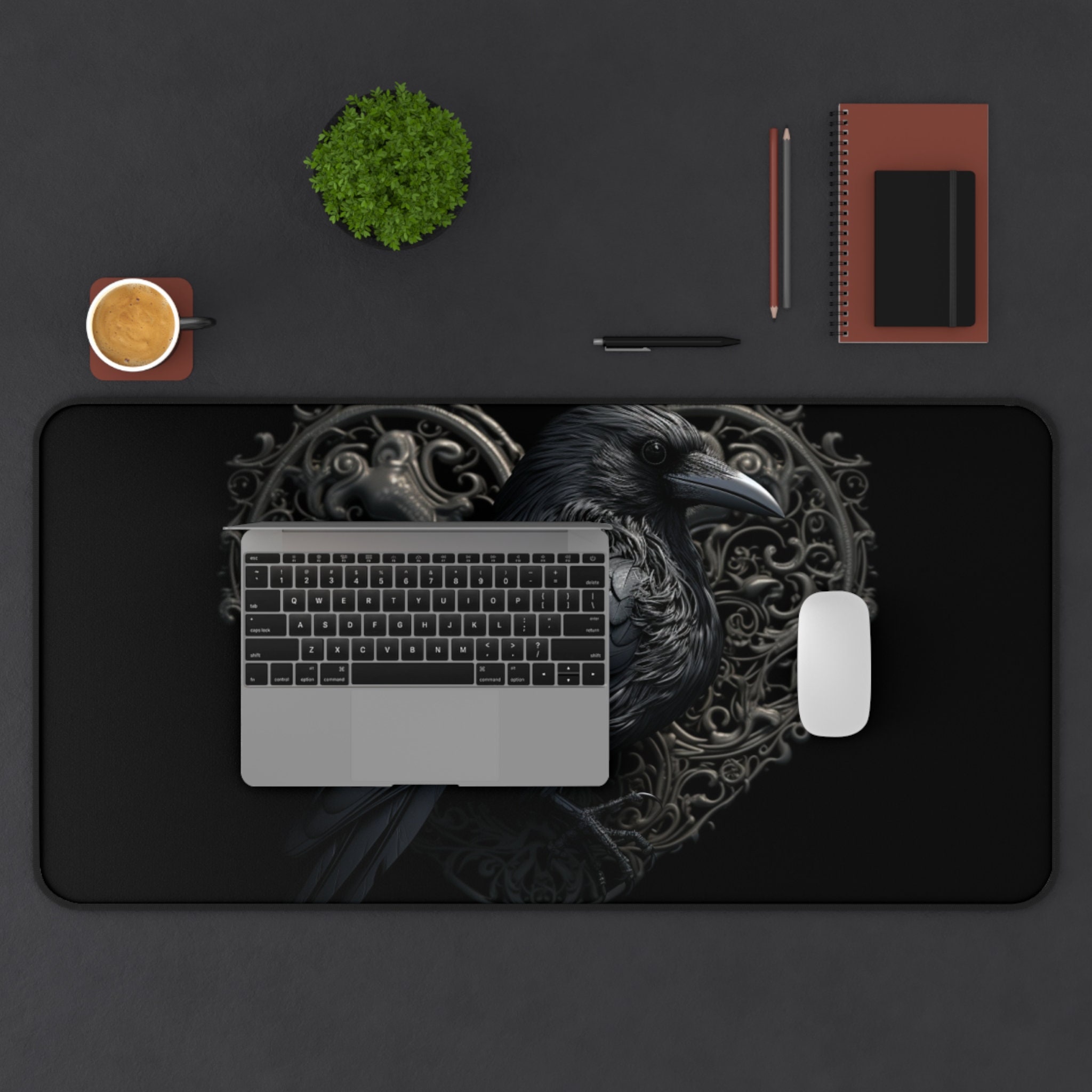 Odin's Raven Viking Celtic Knot Mousepad Desk Mat - Etsy