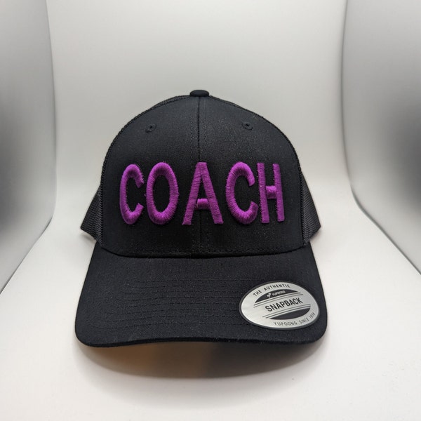 Puff Embroidery Hat - Etsy