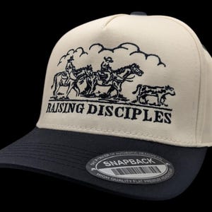 Trendy 2-tone Christian Trucker Hat- Raising Disciples - Etsy