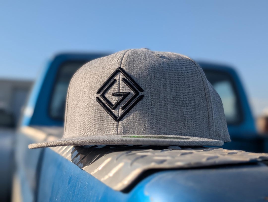 Men’s Christian Fitted Hat – Geometric God is Greater Embroidered Cap ...
