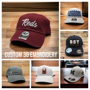 3D Embroidery for Hats Using Your Design! - Etsy