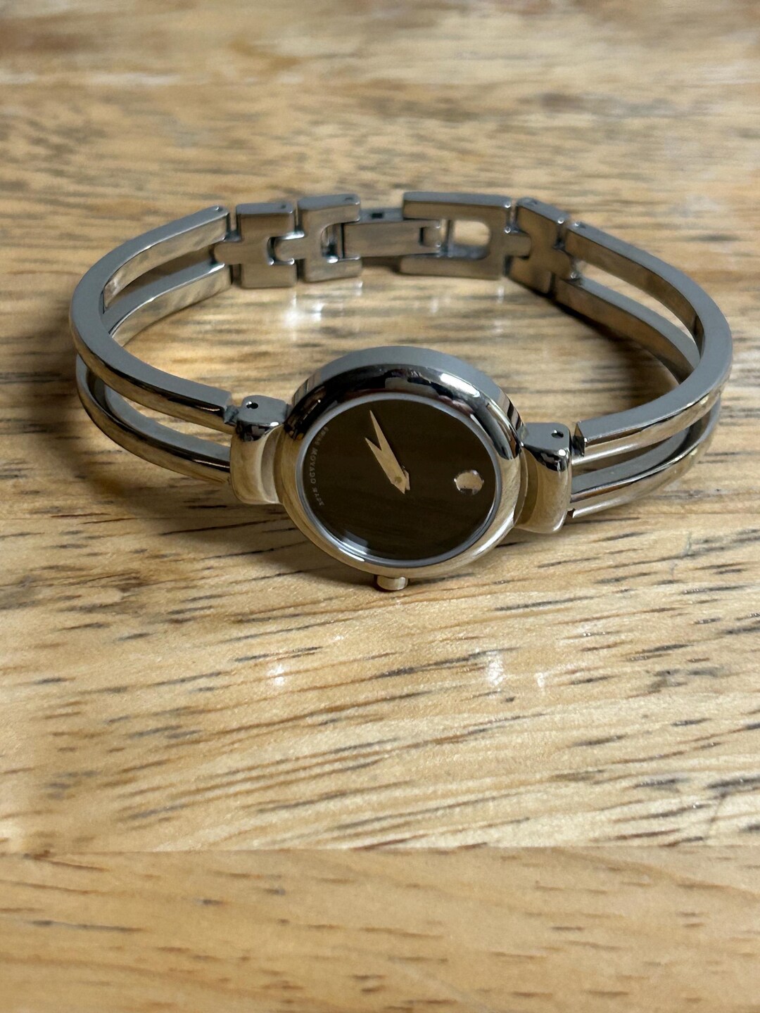 Vintage Movado Bangle Watch Black and Silver Movado Watch - Etsy