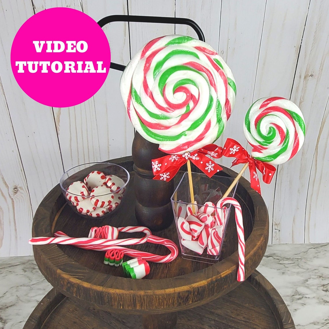 How to Make Fake Christmas Candy Tutorial, Faux Sweets for Holiday Fake ...