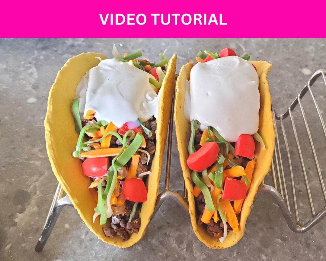 How to Make Tacos, Fake Bake Taco Tutorial, DIY Faux Mexican Food ...