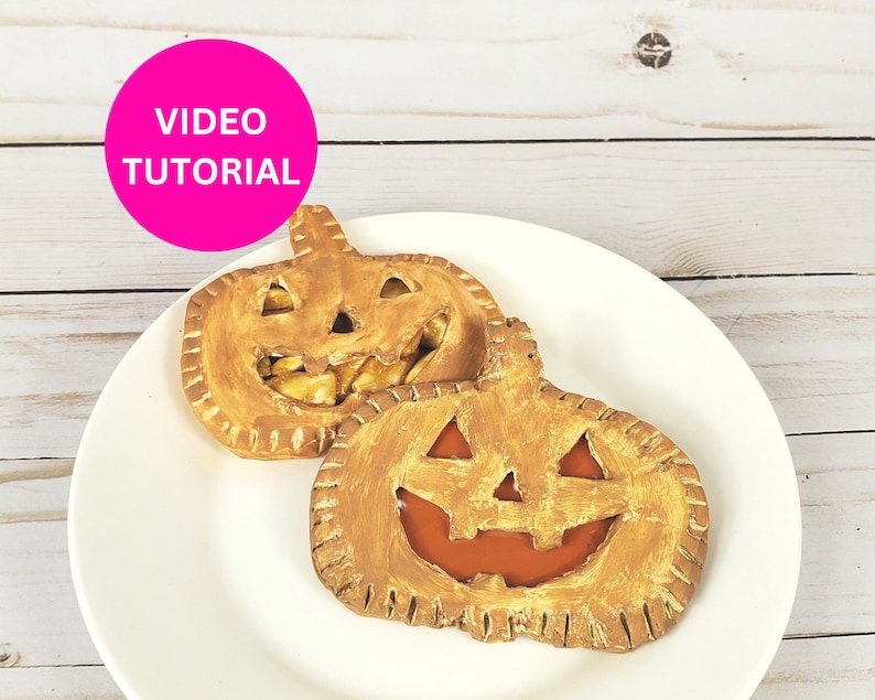 Fake Jack O Lantern Hand Pies Tutorial, How to Make Realistic Apple ...