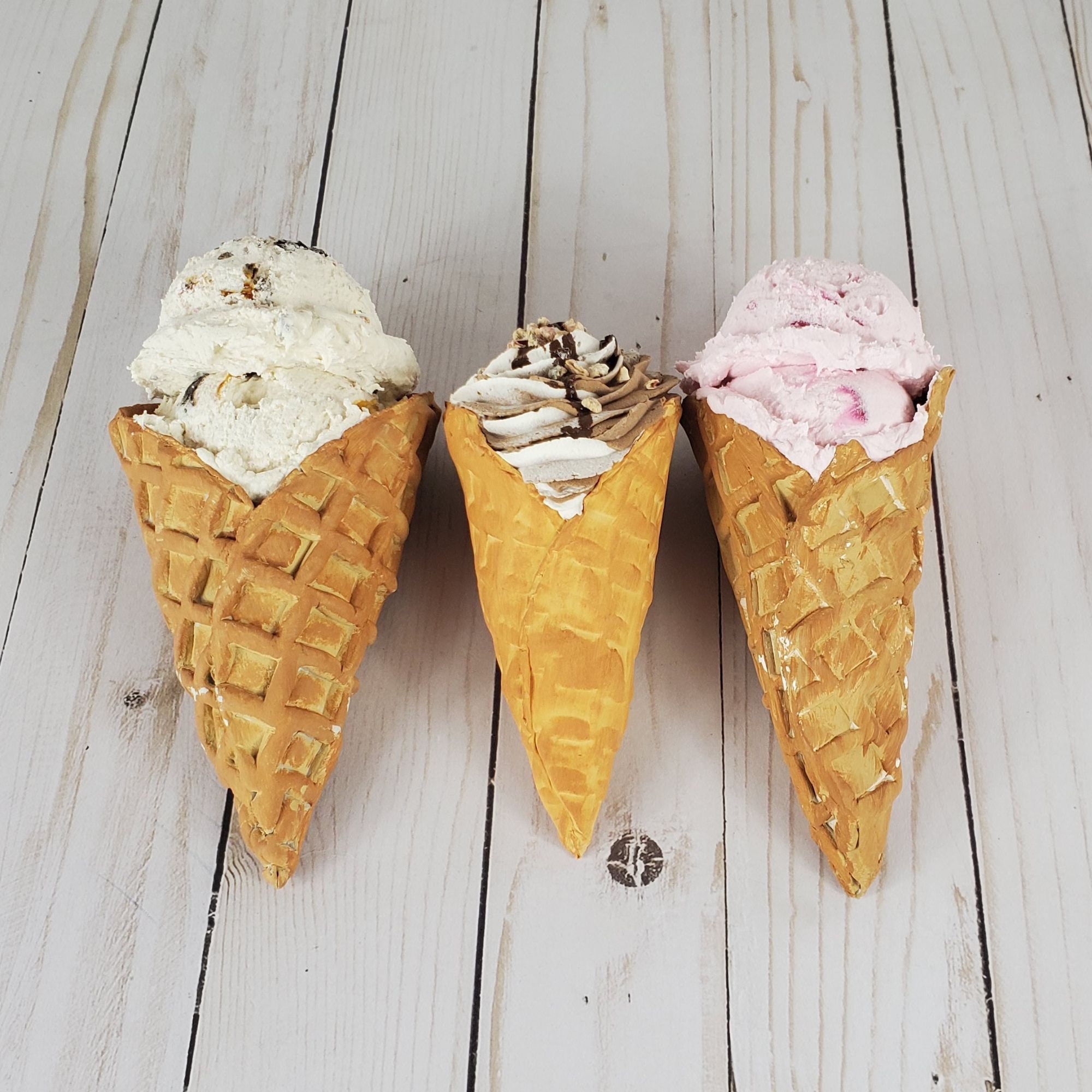 DIY Fake Waffle Cone and Faux Ice Cream Tutorial, How to Make Fake Ice ...
