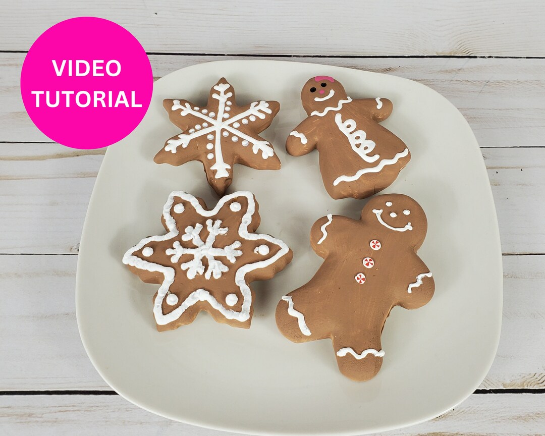 Fake Gingerbread Cookies Tutorial, Fake Bake Christmas Cookies Tutorial ...