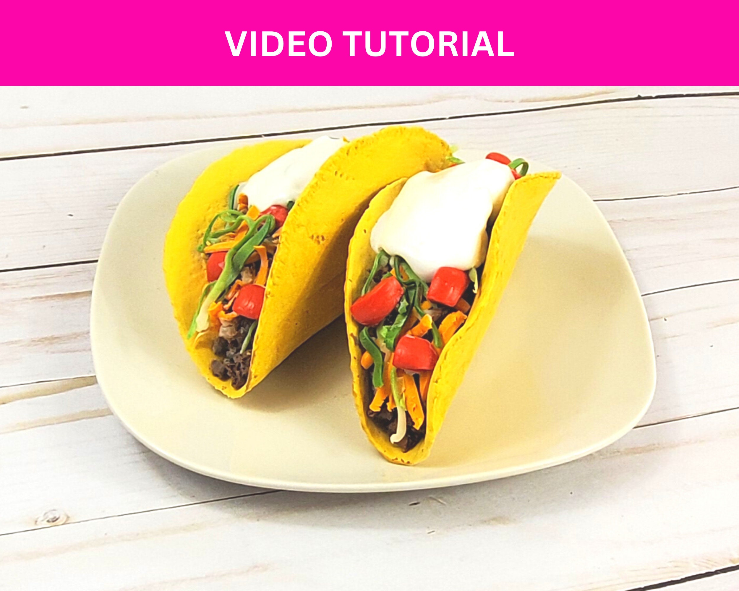 How to Make Tacos, Fake Bake Taco Tutorial, DIY Faux Mexican Food ...