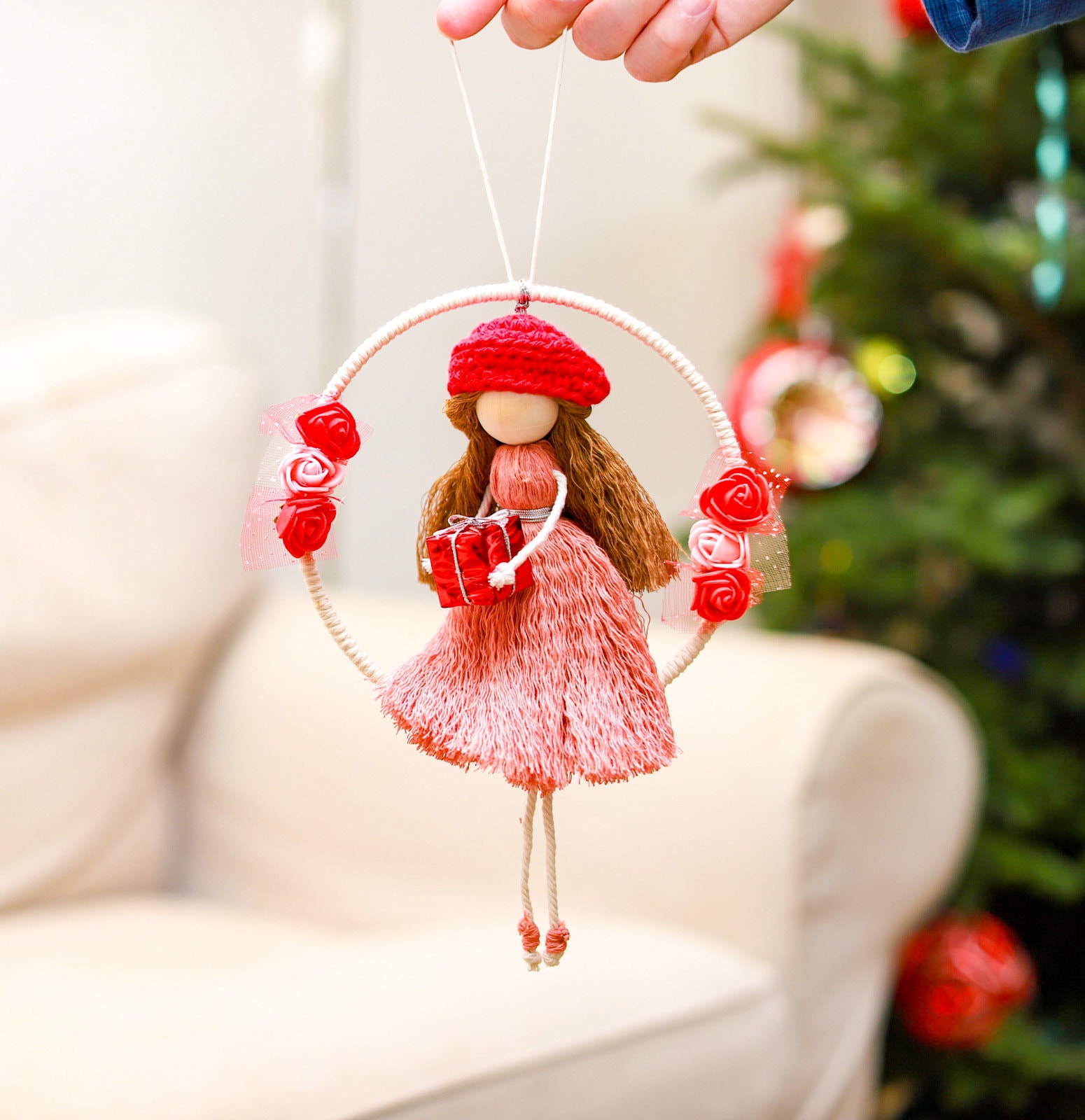 Macrame Doll, Macrame People Wall, Hanging Macrame, Wall Decor, Gift ...