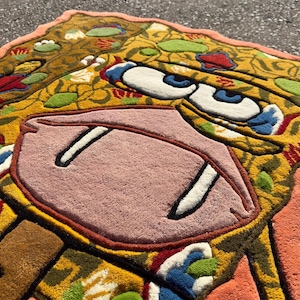 CAVEGAR Rug // Custom Anime Rug // Cartoon Rug // Aesthetic Home Decor ...