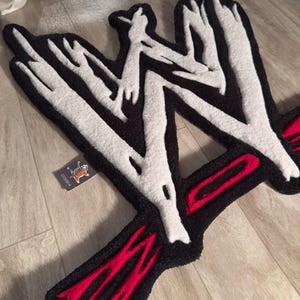 Custom Wrestling Logo Rug | Hand Tufted Pro Wrestler Inspired Carpet ...