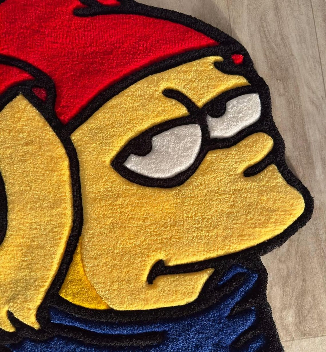 YELLOW FUNNY CHARACTER Rug // Custom Anime Rug // Gamer Rug ...