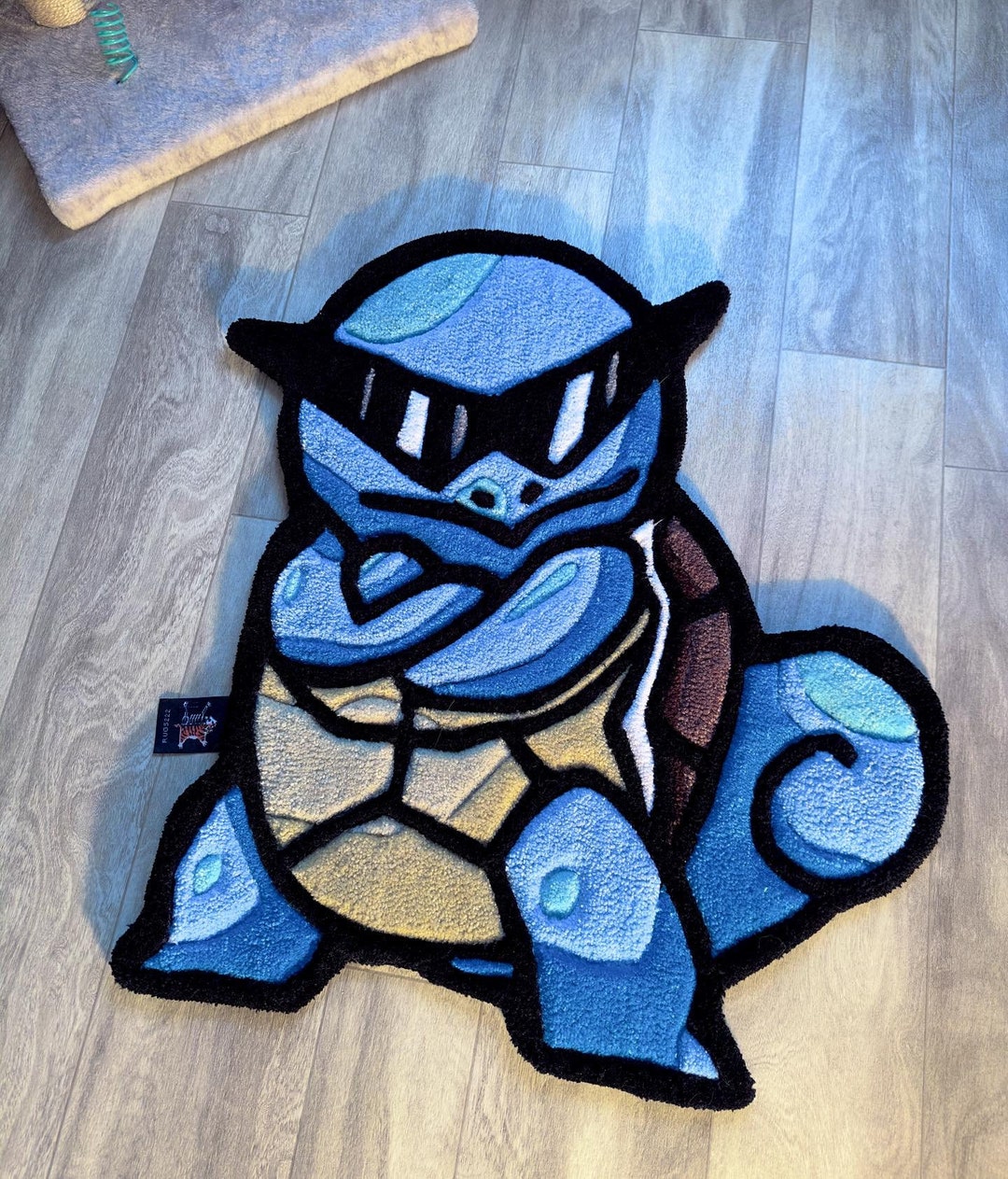 WATER TURTLE Rug // Custom Anime Rug // Gamer Rug // Aesthetic Home ...