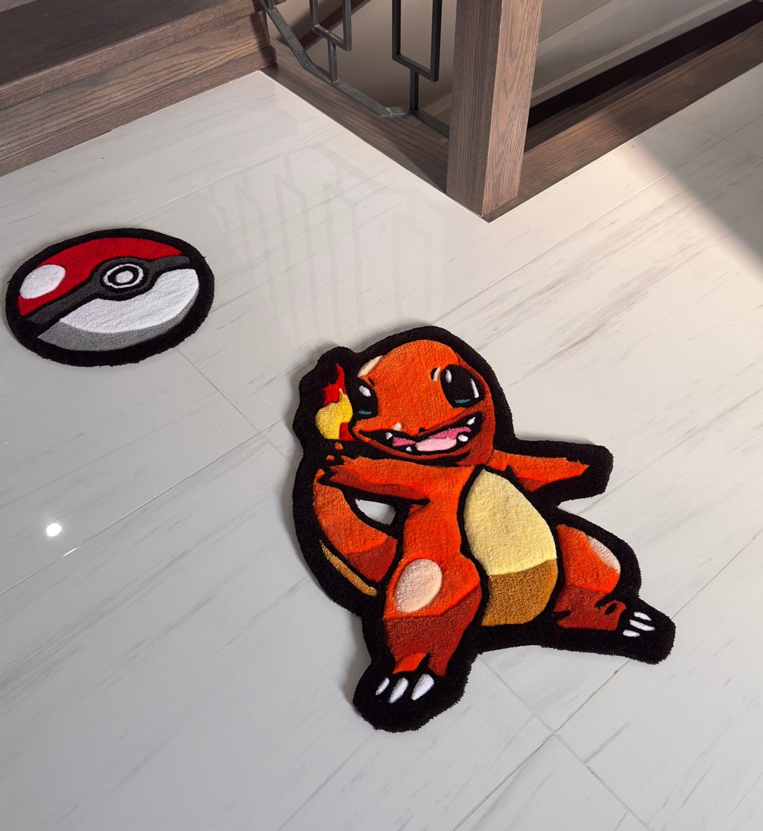 Charmander Custom Rug / Handmade Pokemon Rug - Etsy