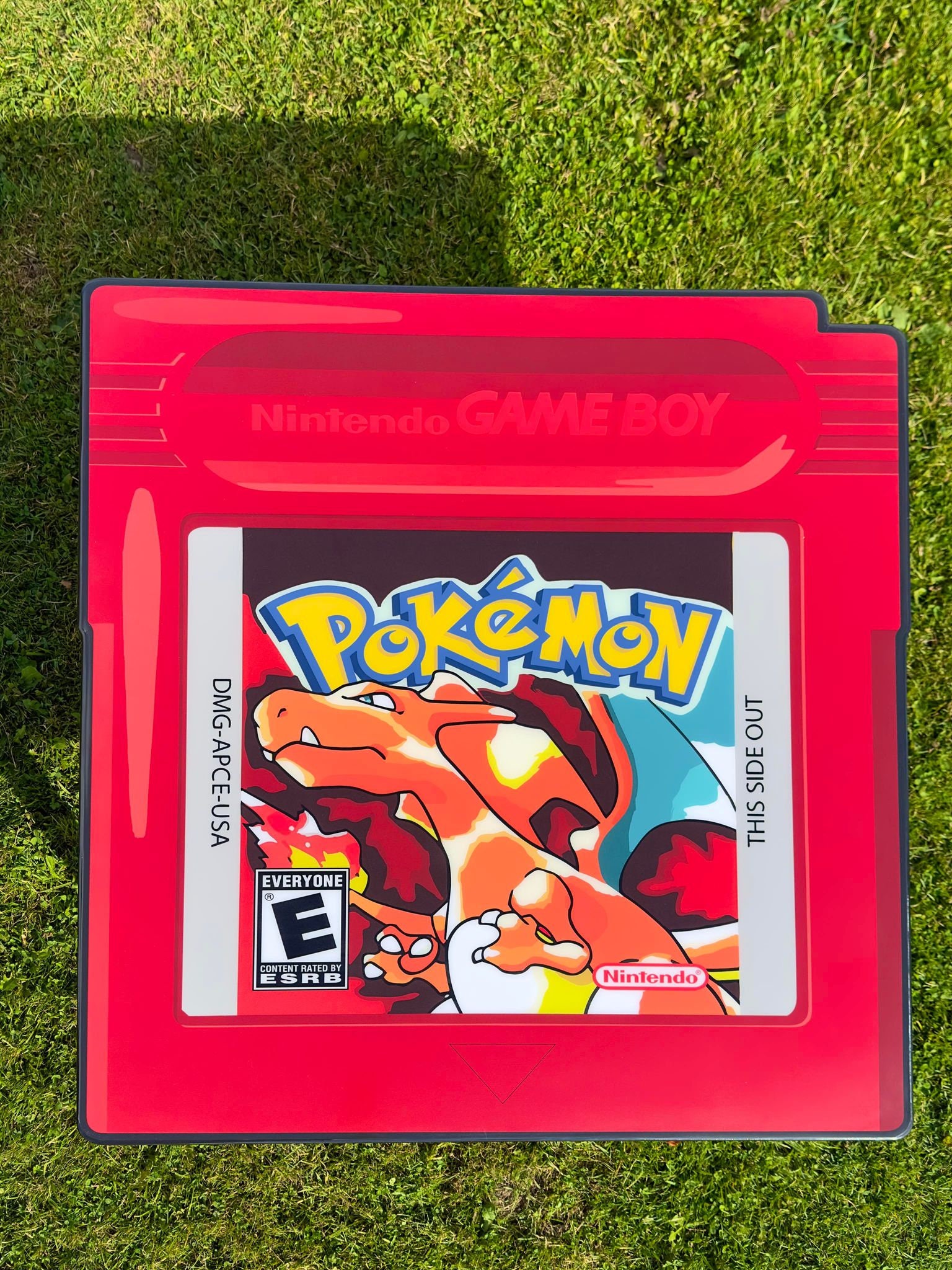 Red Game Cartridge Custom Epoxy Table // CUSTOM Anime Table // Gamer ...