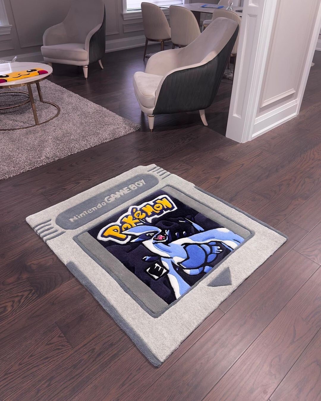 SILVER GAME CARTRIDGE Rug // Custom Anime Rug // Gamer Rug // Aesthetic ...
