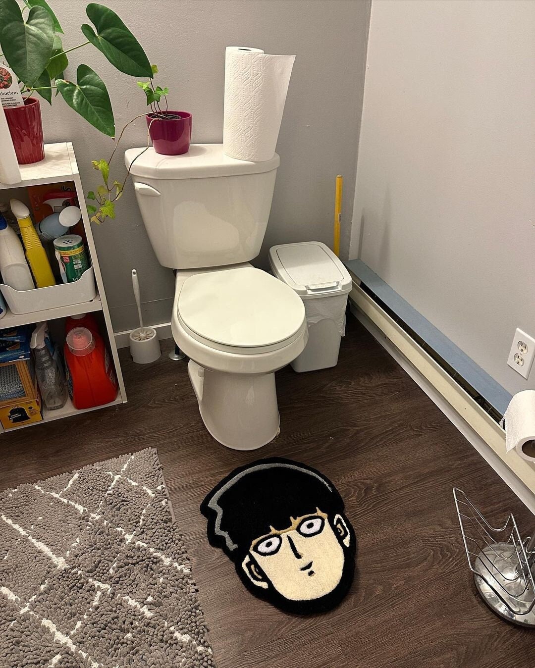 MOB100 Head Rug // Custom Anime Rug // Gamer Rug // Aesthetic Home ...