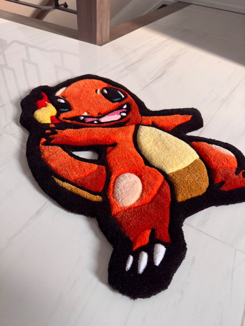 Charmander Custom Rug / Handmade Pokemon Rug - Etsy