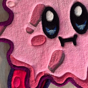 CUTE PINK RUG // Custom Anime Rug // Gamer Rug // Aesthetic Home Decor ...