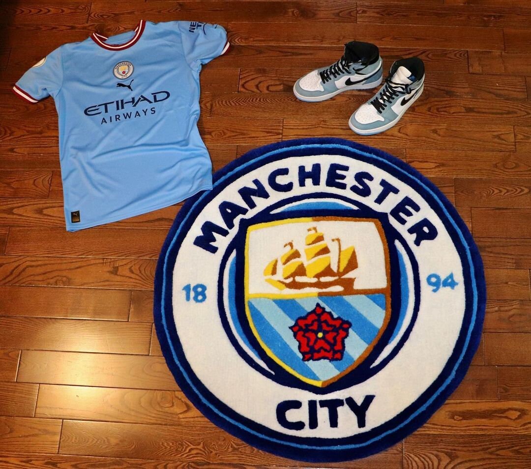 SOCCER/FOOTBALL TEAM Custom Rug // Custom Team Rug // Sports Fan Rug ...