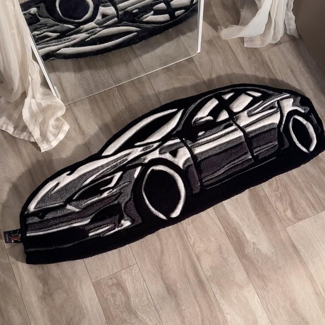 COOL CAR Rug // Custom Anime Rug // Gamer Rug // Aesthetic Home Decor ...