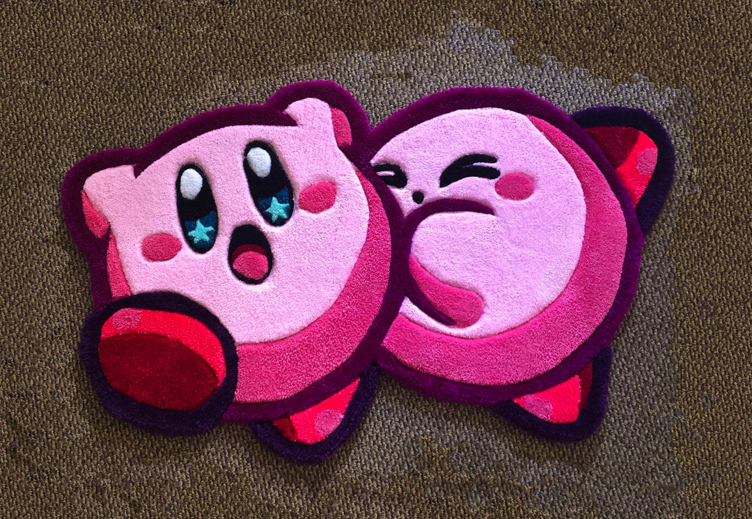 Handmade Pink Custom Rug, Gamer Inspired, Cute Home Decor, Personalized ...