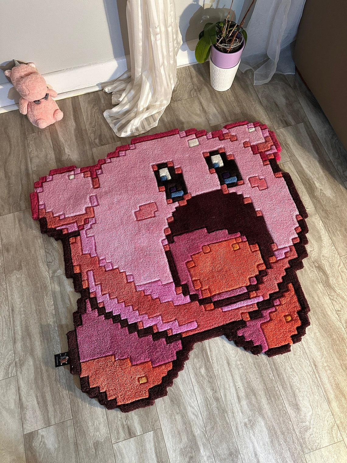 Cute Pixel RUG // Custom Anime Rug // Gamer Rug // Aesthetic Home Decor ...