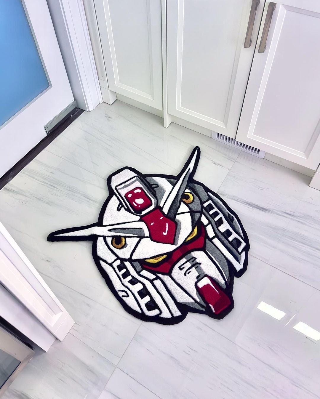 MECHA ANIME Rug // Custom Anime Rug // Gamer Rug // Aesthetic Home ...