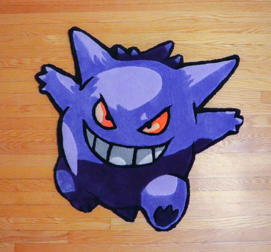 Gengar Custom Rug / Handmade Pokemon Rug - Etsy