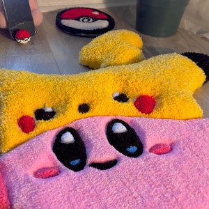 CUTE 3D PINK RUG // Custom Anime Rug // Gamer Rug // Aesthetic Home ...