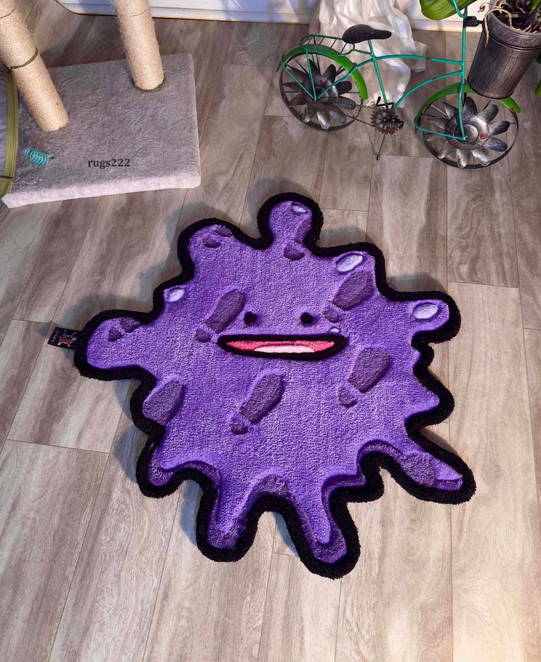 PURPLE ANIME BLOB Rug // Custom Anime Rug // Gamer Rug // Aesthetic ...