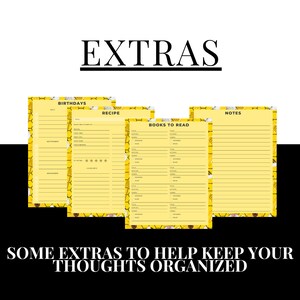 Busy Bee Digital or Printable Planner - Instant Download - 36 Fully ...