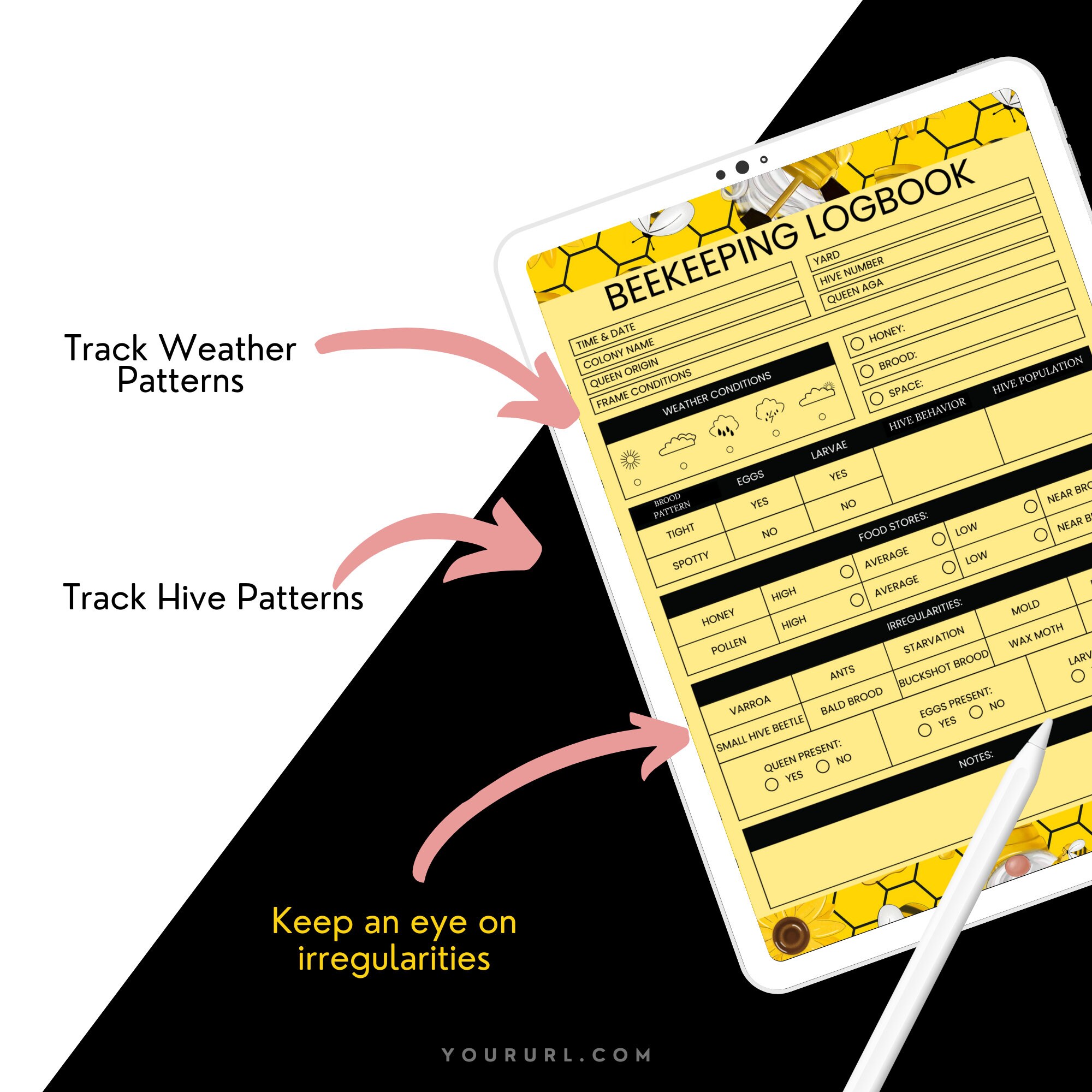 Bee Keeper's Planner and Journal - Digital or Printable Planner ...