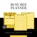 Busy Bee Digital or Printable Planner - Instant Download - 36 Fully ...