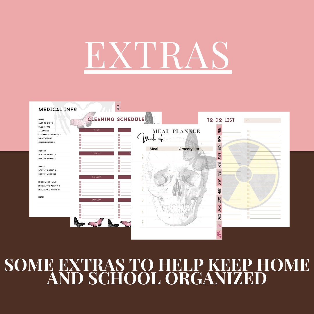 Rad Life Digital or Printable Student Planner - Ultimate Tool for the ...