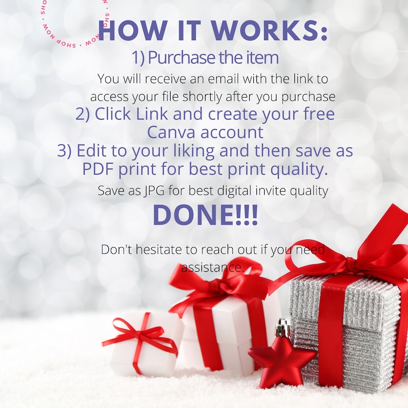 Christmas Party Invitation, Christmas Party Invite, Printable Party ...