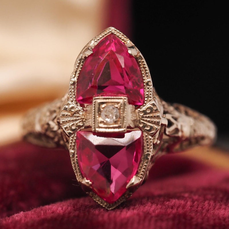 Synthetic Ruby - Etsy